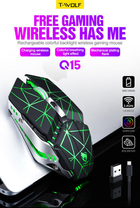 6-Button Wireless Gaming Mouse - Precision Control for Gaming